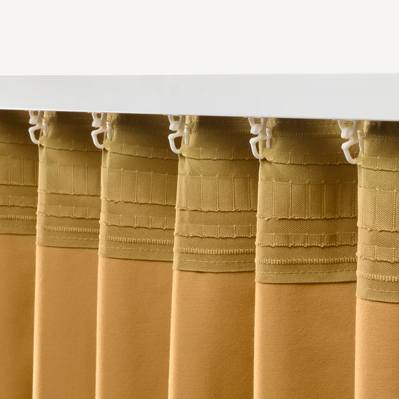 IKEA | Accents | Ikea Sanela Darkening Curtains Pair Golden Brown 55 X ...